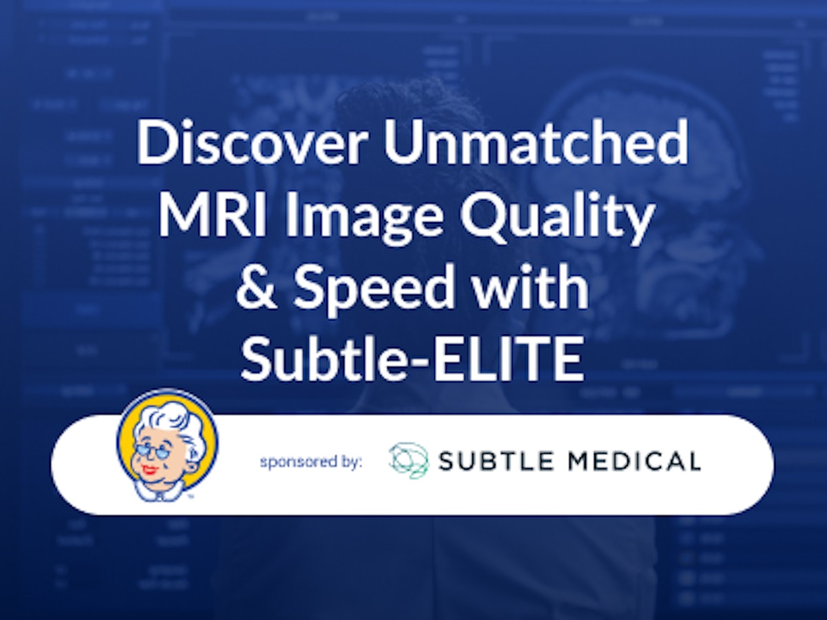 Discover Unmatched MRI Image Quality and Speed with Subtle-ELITE ...